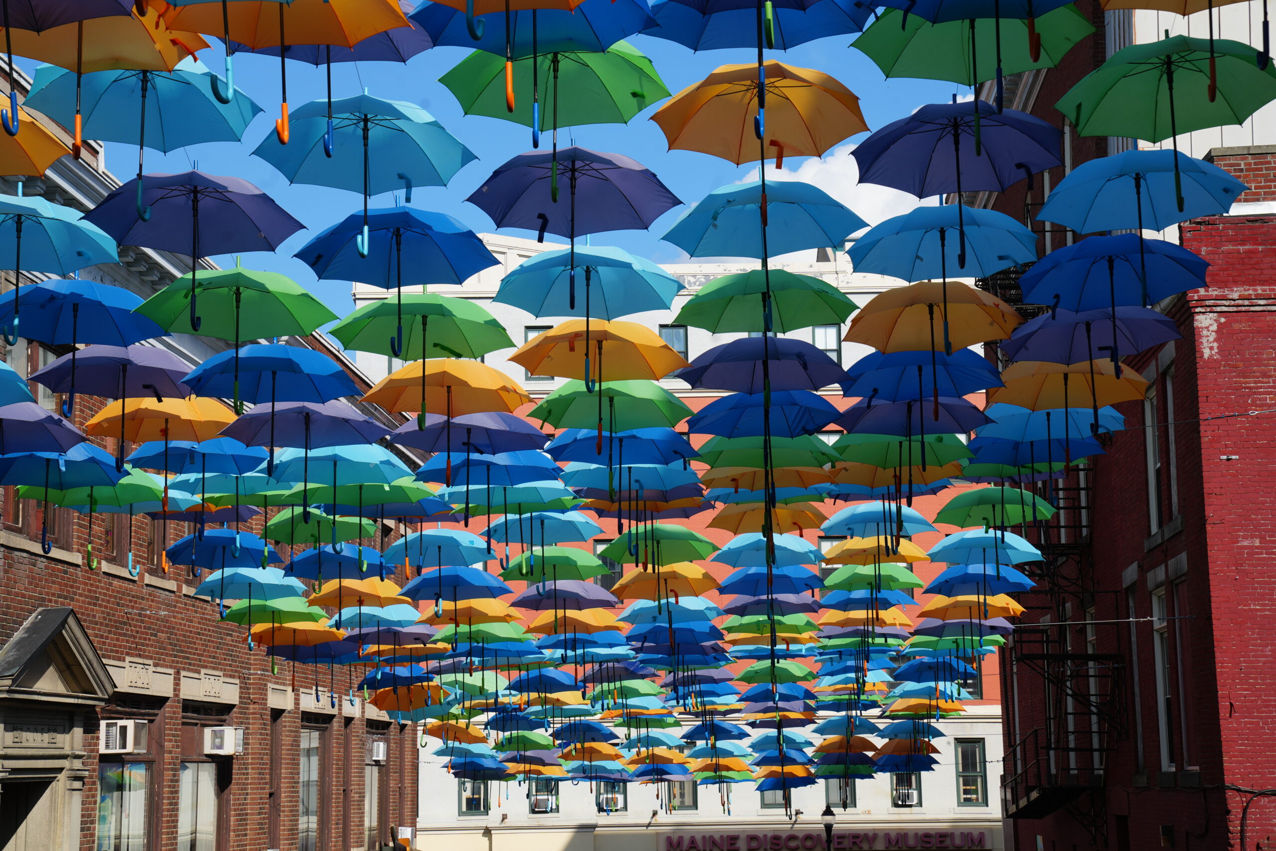 Umbrella Sky Project - Bangor Downtown